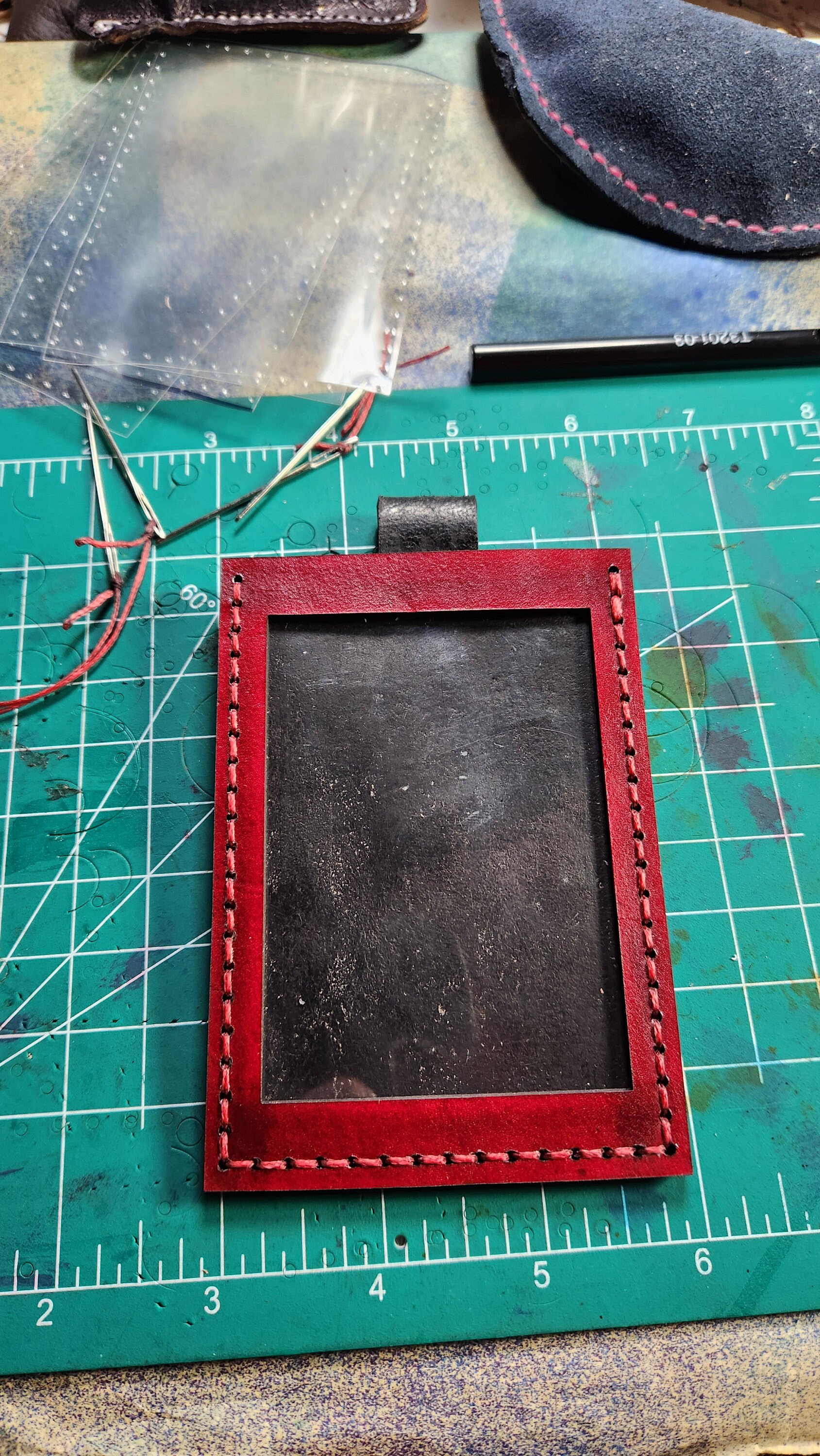 SVG and PDF File Leather Badge Holder - Etsy