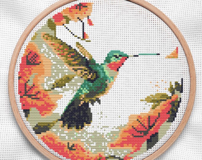 Bee Cross Stitch Pattern, Easy Small Bumblebee Embroidery, PDF Instant ...