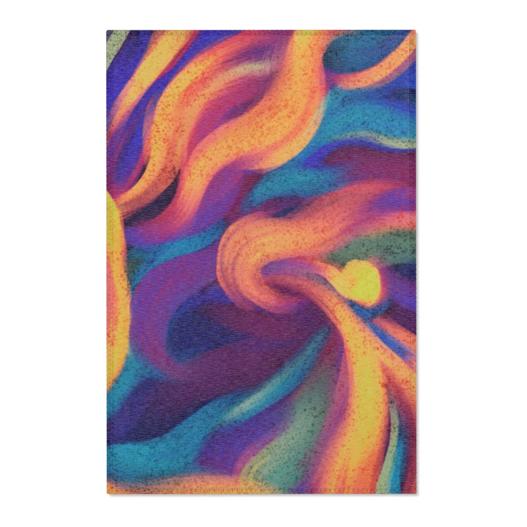 Colorful Abstract Area Rugs - Etsy