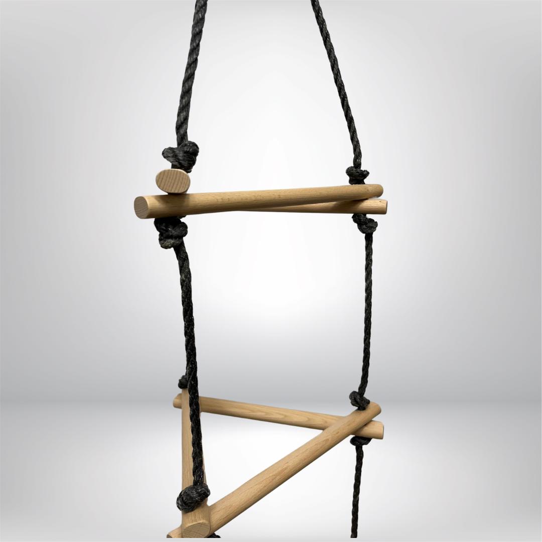 Triangular Rope Ladder With Lacquered Beechwood Rungs | Children Rope ...