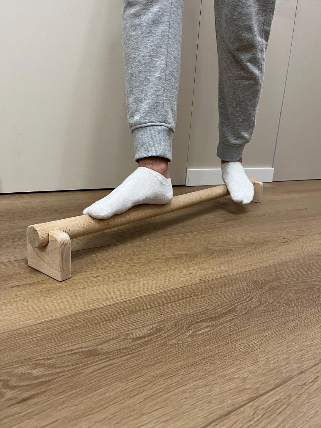 Wooden Balance Bar, Fitness Balance Beam, Minimalist Beech Wood Balance ...