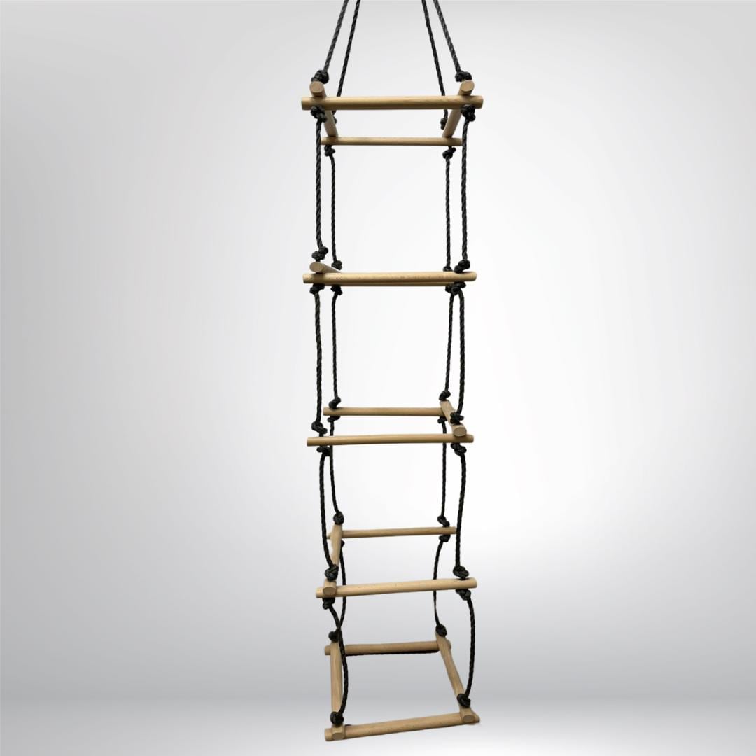 Children's Indoor Rope Ladder – 190 Cm Height | Lacquered Beechwood ...