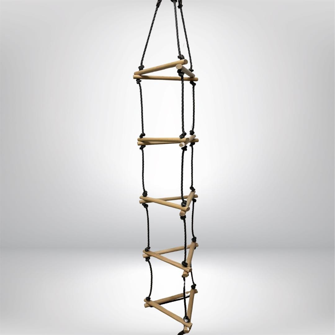 Triangular Rope Ladder With Lacquered Beechwood Rungs | Children Rope ...