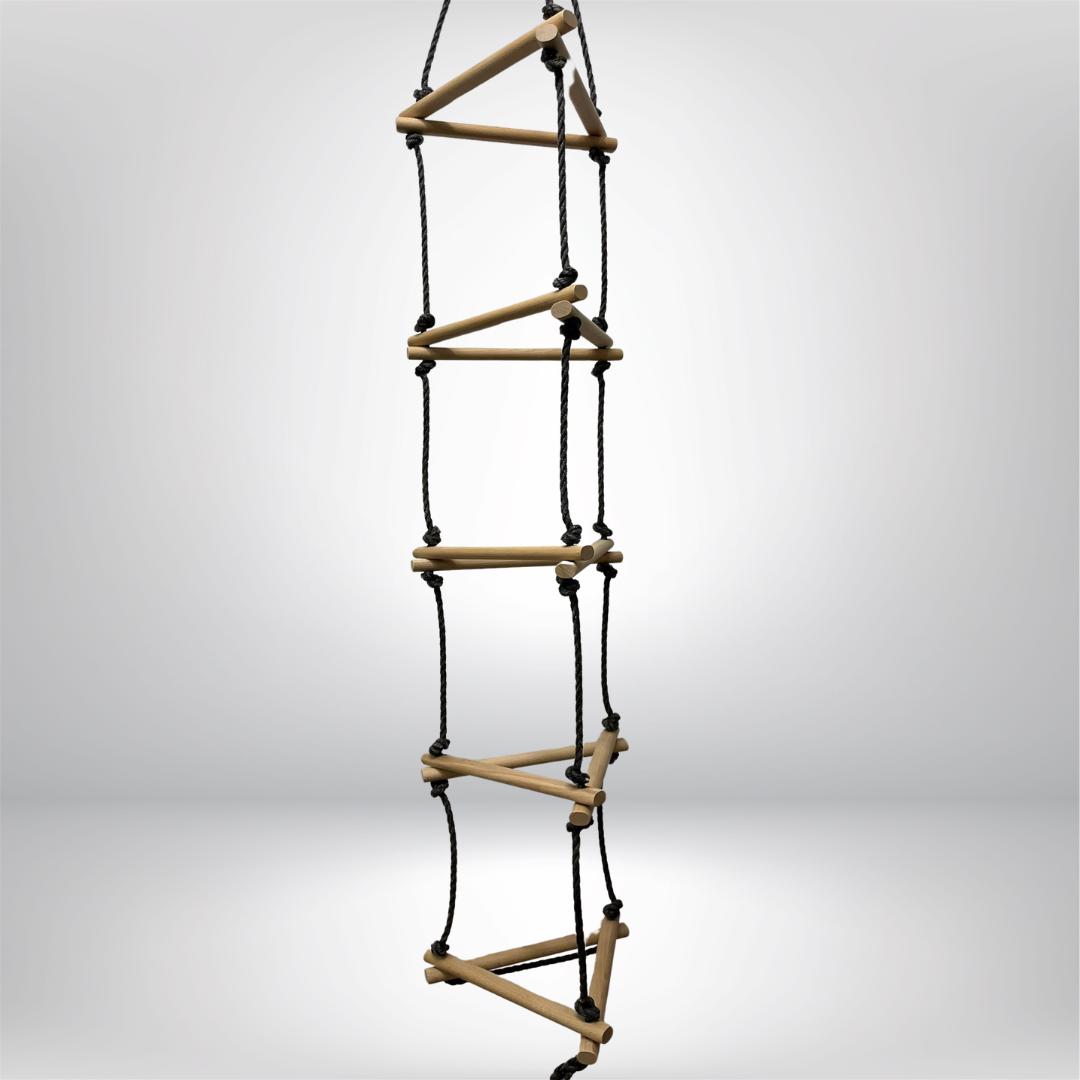 Triangular Rope Ladder With Lacquered Beechwood Rungs | Children Rope ...