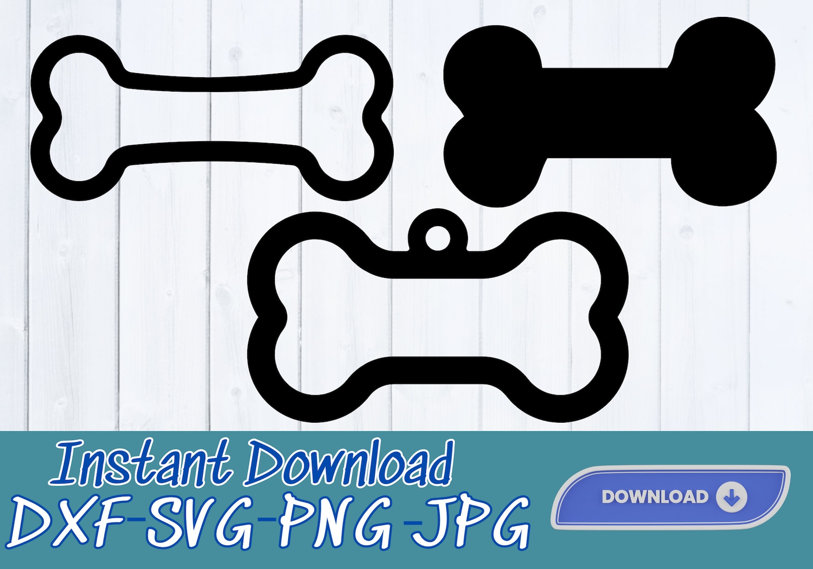 Dog Bone Svg, Dog Bone Digital Cutting File, Dog Bone Png Clip Art Png ...