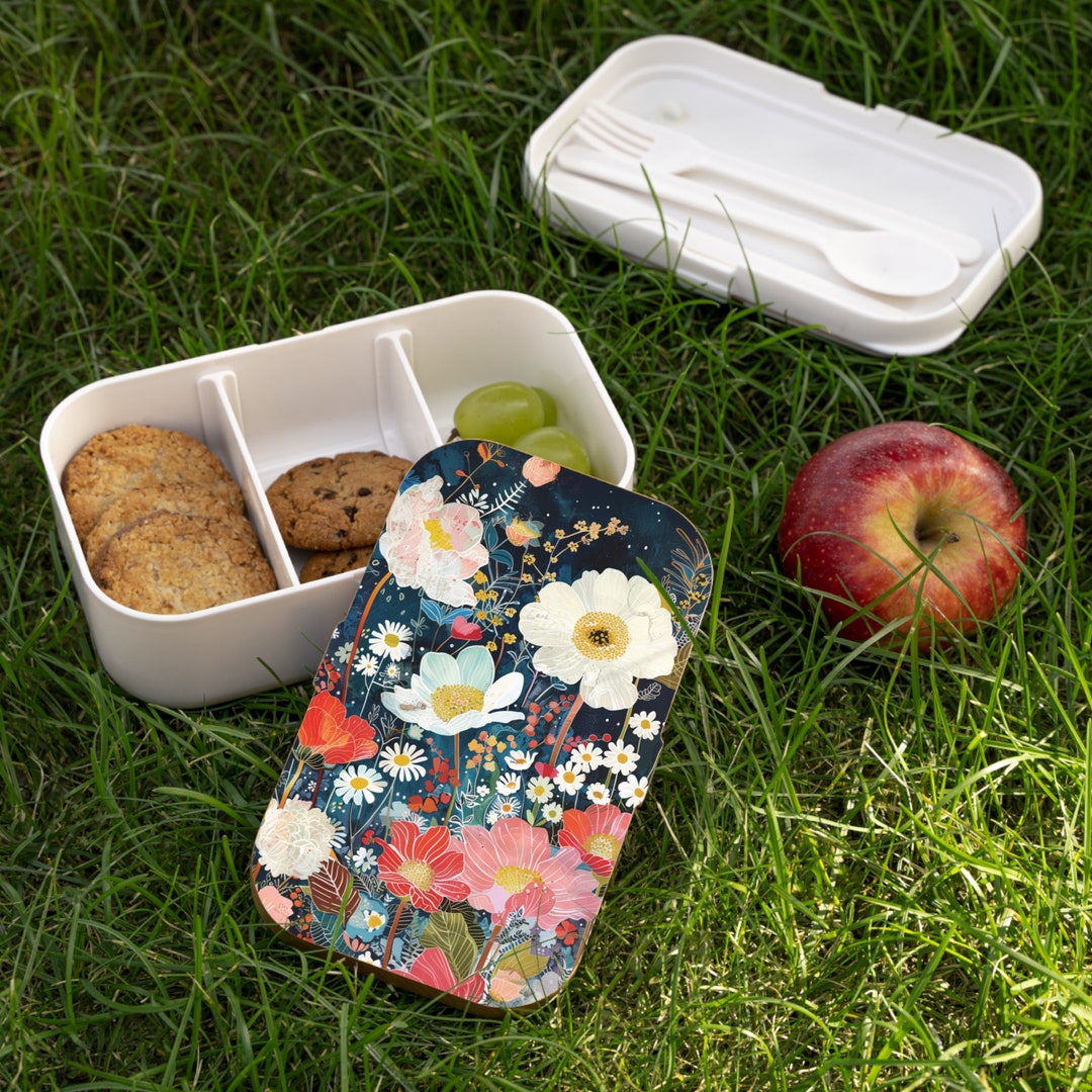 Bento Lunch Box Japandi Art Lunch Box Wood Eco Reusable Lunch Box ...
