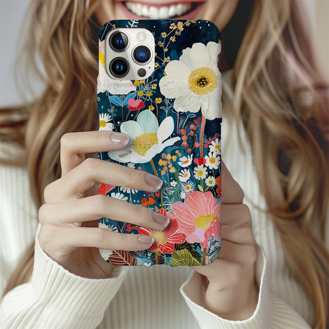 Japandi Art Phone Case Japanese Inspired Floral iPhone Case Google ...