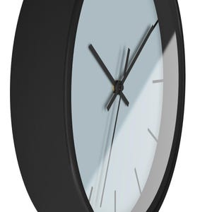 Smokey Blue Wall Clock Minimalist Blue Clock for Living Room Wall Decor ...