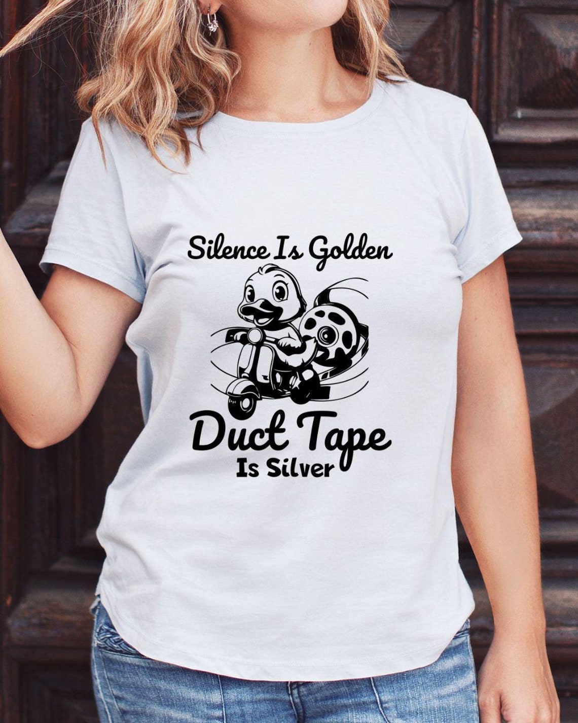 Silence is Golden Sarcastic SVG PNG, Duct Tape is Silver Snarky Funny ...