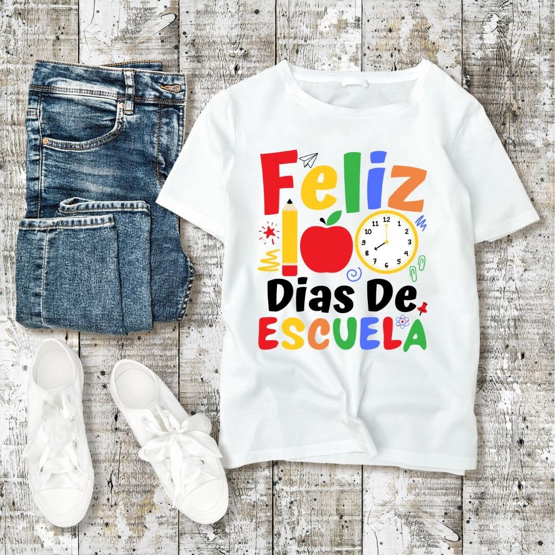 Felices 100 Días De Escuela SVG, Feliz Día 100 De Escuela SVG, Felices ...