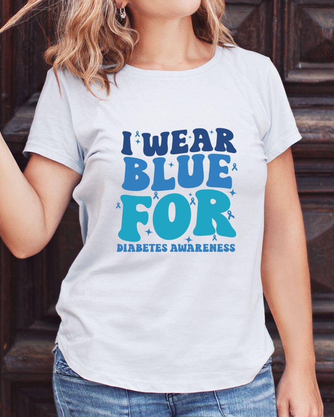 Diabetes Awareness Svg Png , I We Wear Blue for Diabetes Awareness ...