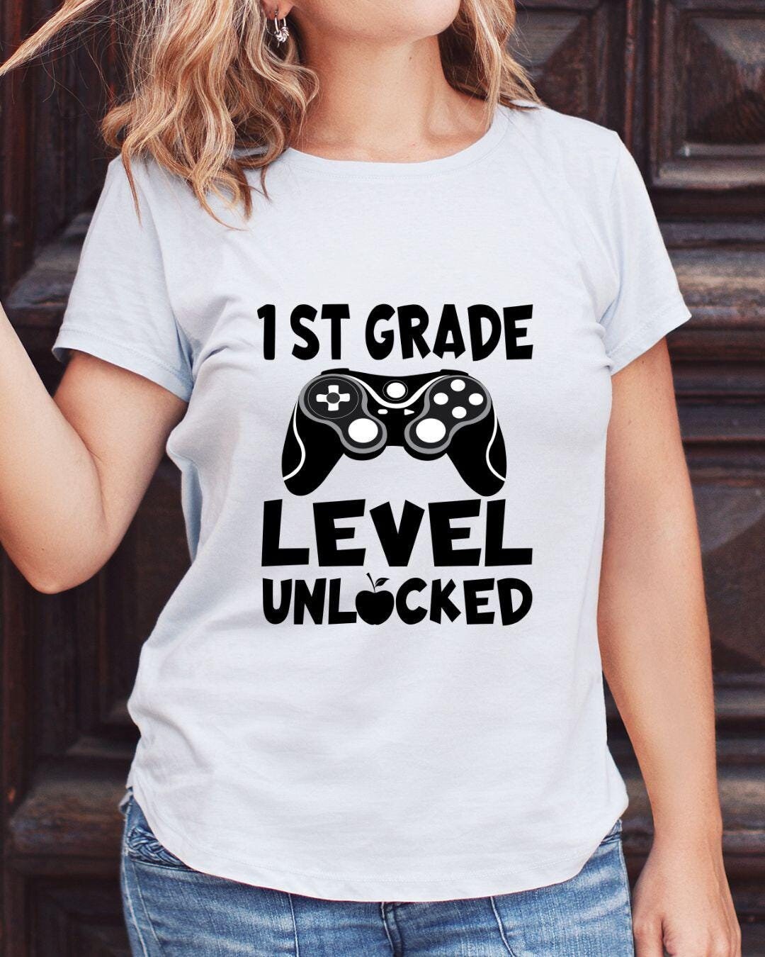 1st Grade Unlocked Level up SVG Png, Hello Grade 1 Svg, Cricut Cut File ...