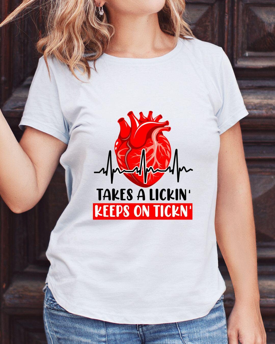 Open Heart Surgery Svg Png, Takes A Lickin' Keeps on Tickin' Svg, Heart ...