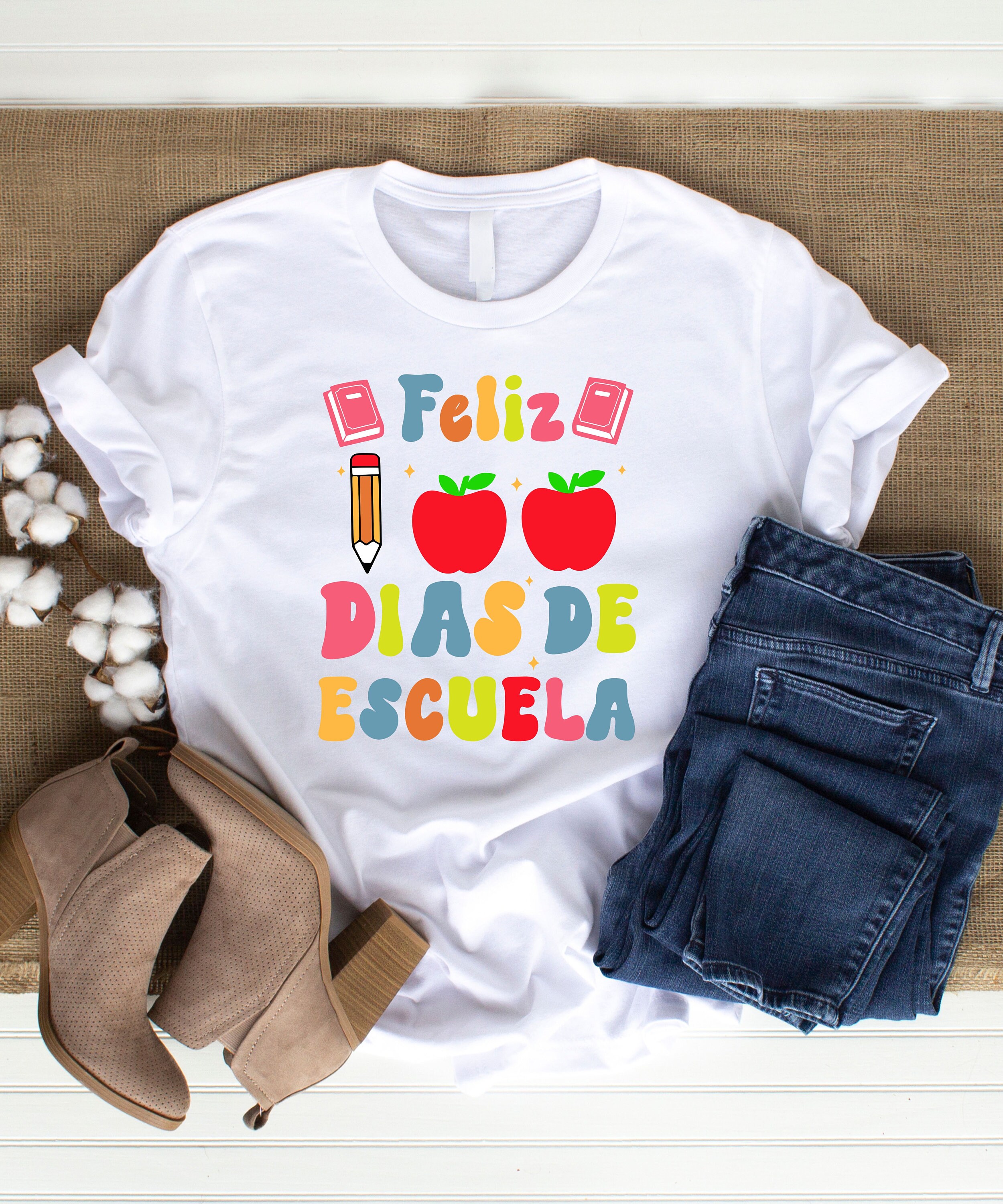 Feliz 100 Dias De Escuela PNG SVG, 100 Days of School Png, Spanish ...