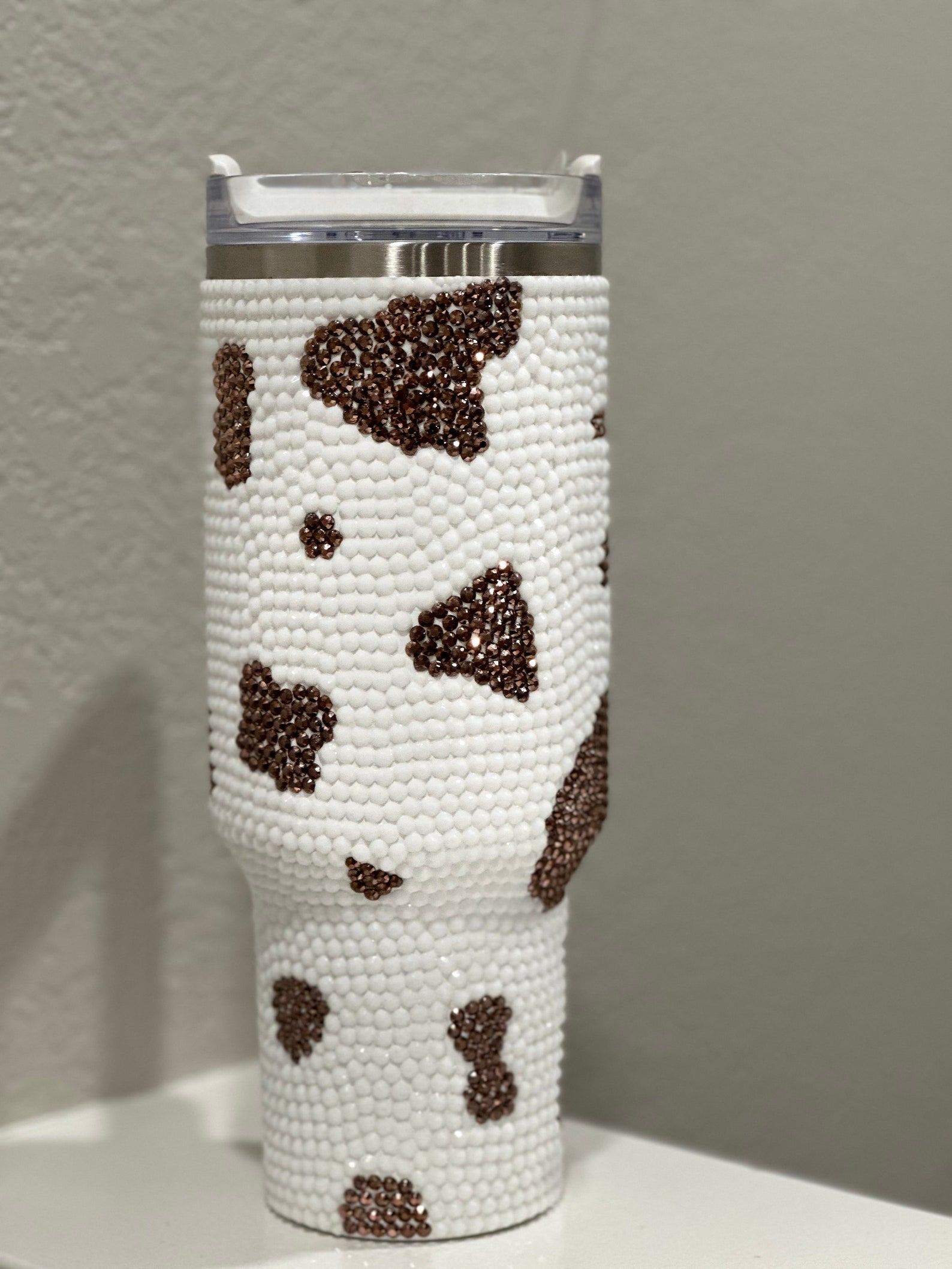 Rhinestoned Animal Print Stanley 40oz. Tumbler - Etsy