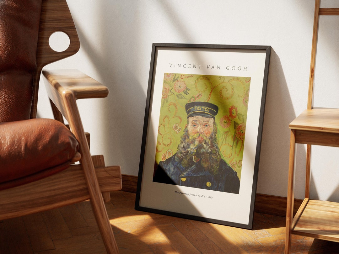 Postman Joseph Roulin Vincent Van Gogh Fine Art Wall Print Poster ...