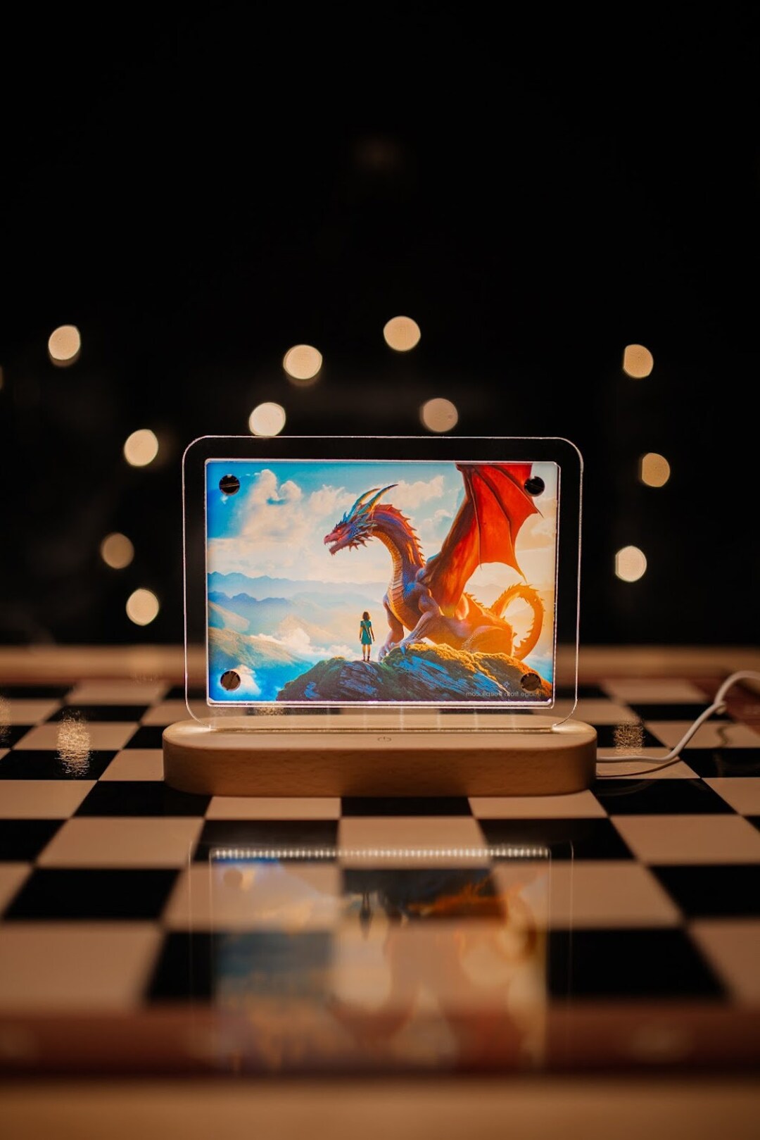 Personalized Illuminated Photo Frame, Baby Photo Frame, Photo Frame ...