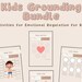 Kids Grounding Bundle Worksheets Coping Skills for Kids Therapy ...