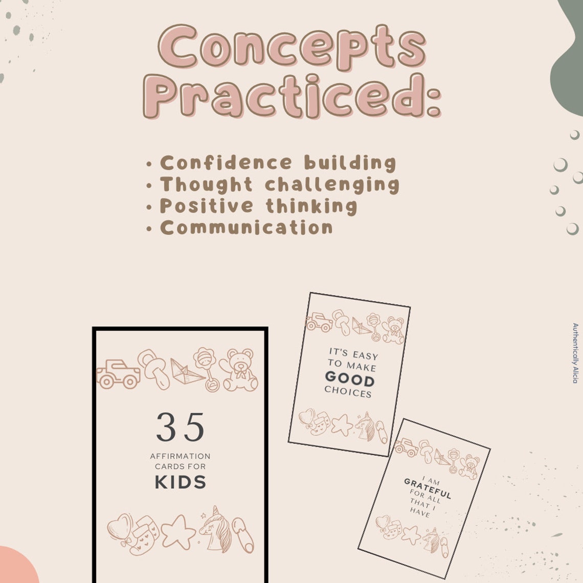 Affirmation Cards for Kids 35 Affirmations for Children School Therapy ...