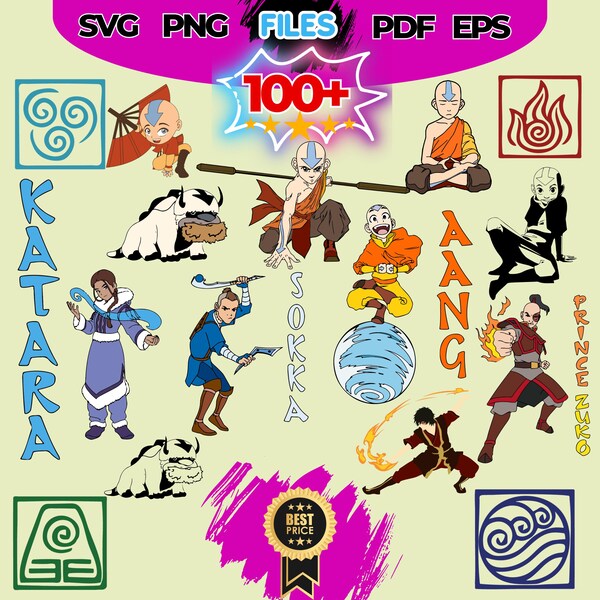 Airbender Svg - Etsy