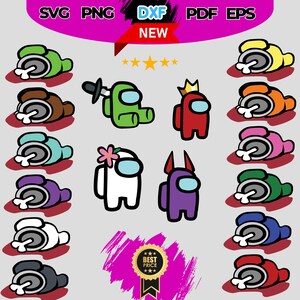 450 Files Among Us Svg Bundle Layered Item, Among Us Svg, Among Us Png ...