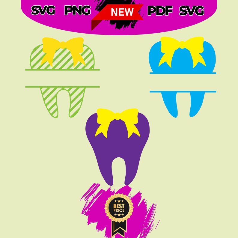 40 Files Tooth SVG, Teeth SVG, Tooth Fairy SVG, Dentist Cricut, Dental ...