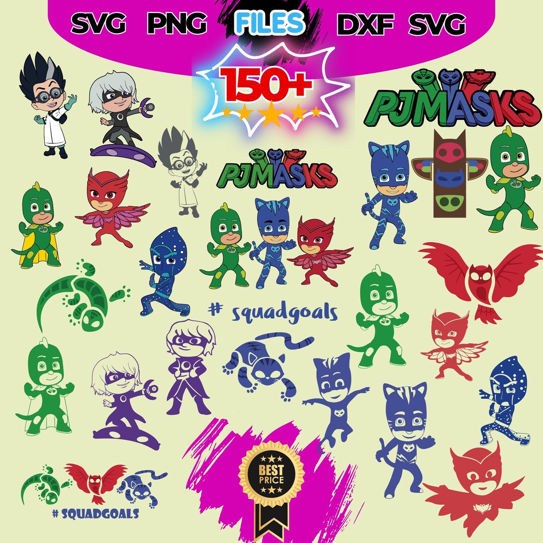 150 Files Pj Masks Clipart, Pj Masks Svg, Pj Masks Png, Pjm Party ...