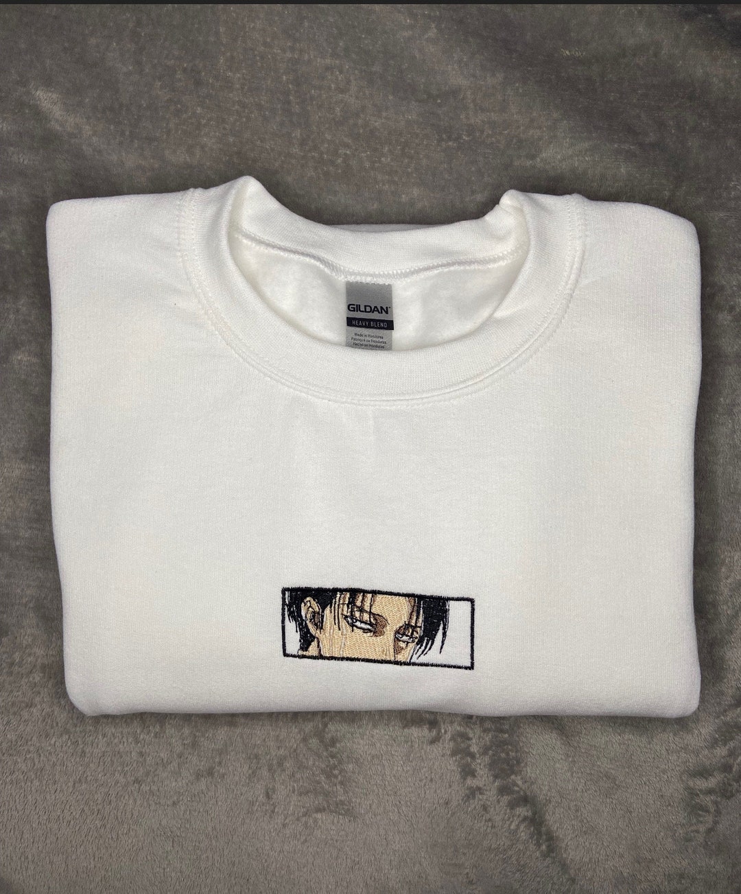 2. Attack on Titan Levi Akerman Embroidered Sweatshirt Inspired From ...