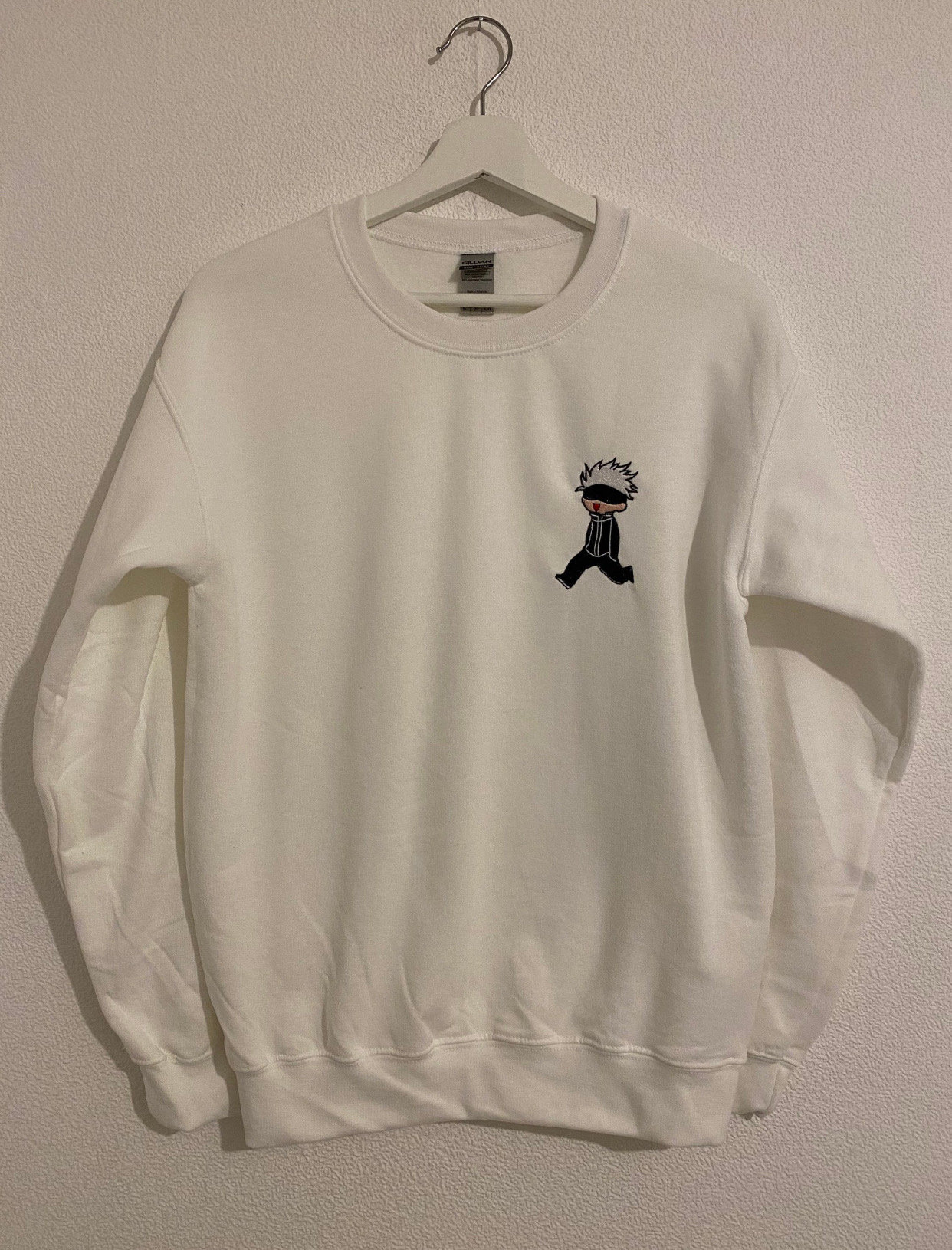 Satoru Gojo Embroidered Sweatshirt - Jujutsu Kaisen Anime Jumper - Etsy UK