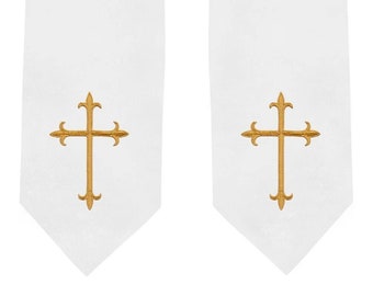 Navy Satin Graduation Stole for Adults Grad Sash Choir or Clergy Stoles ...