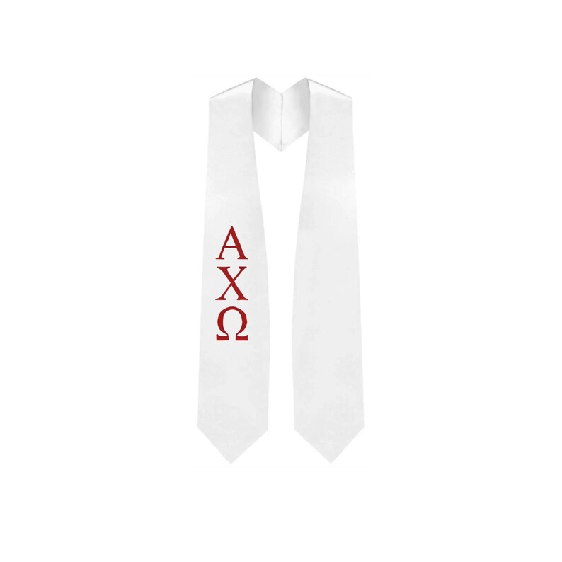 Alpha Chi Omega Greek Lettered Stole - Etsy