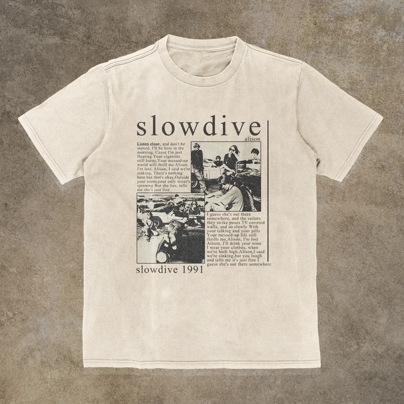 Slowdive Music Band Printed Merch Gift, Retro 90s Unisex T-shirt - Etsy