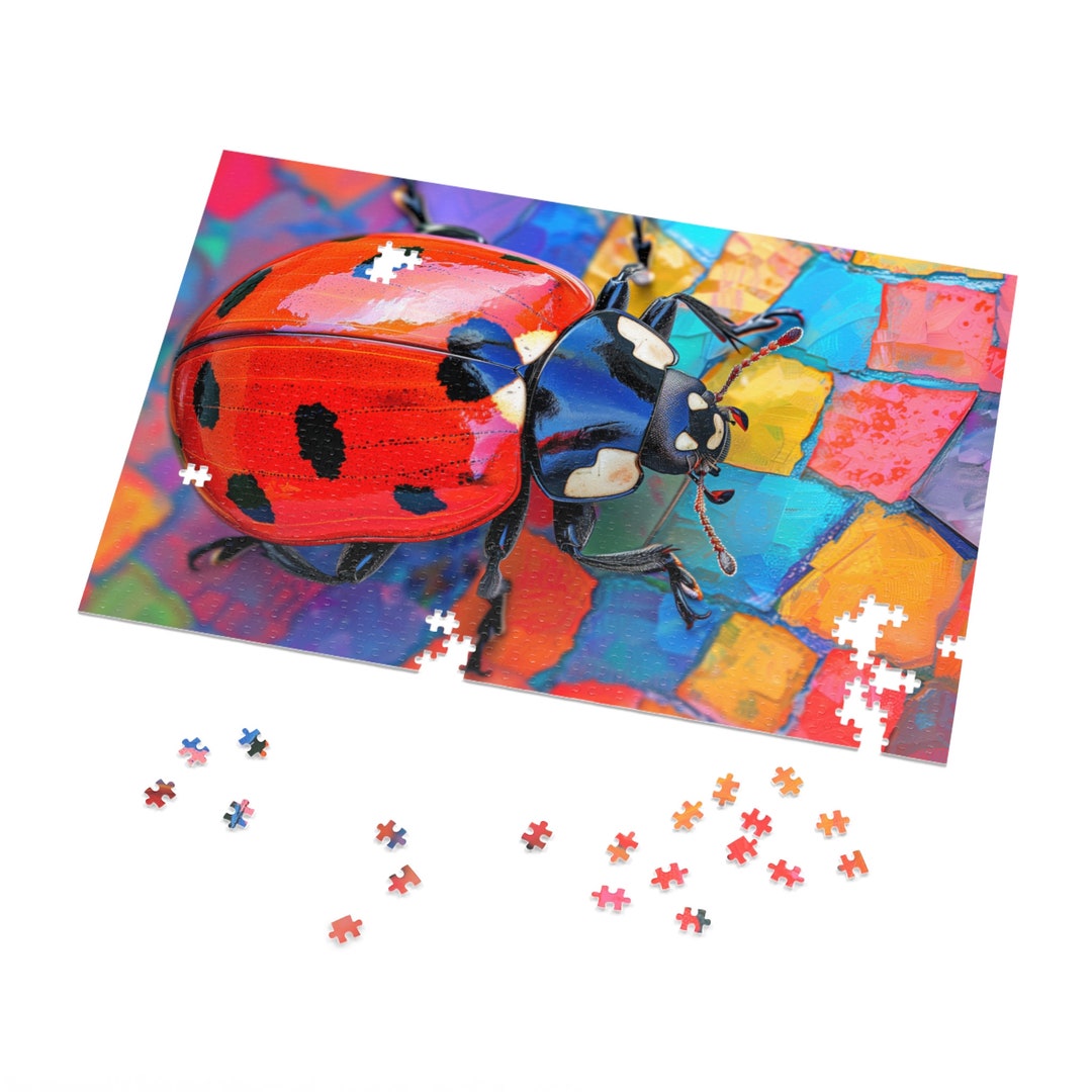 Puzzle, Mosaic Lady Bug 2, Jigsaw Puzzle 1000-piece, Unique, Jigsaw ...