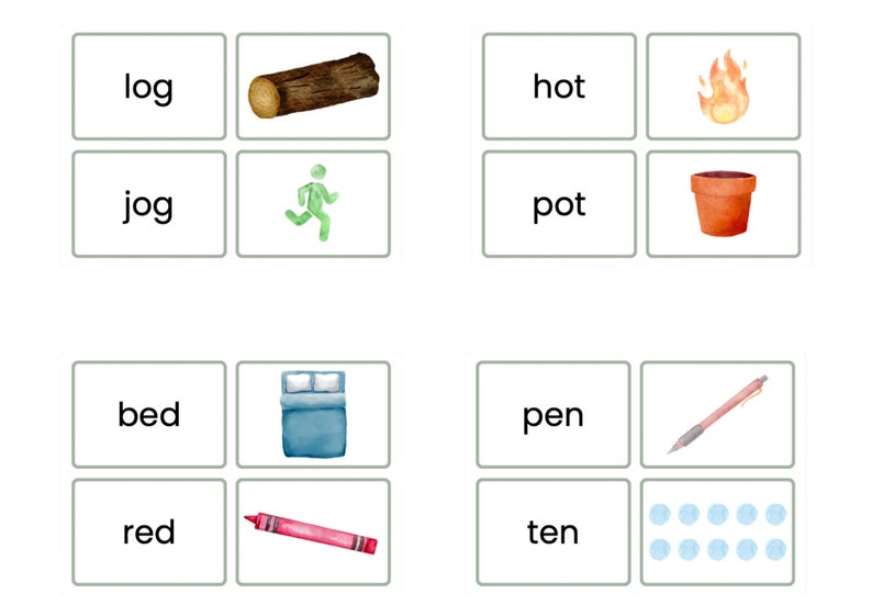 CVC Flash Cards - Etsy