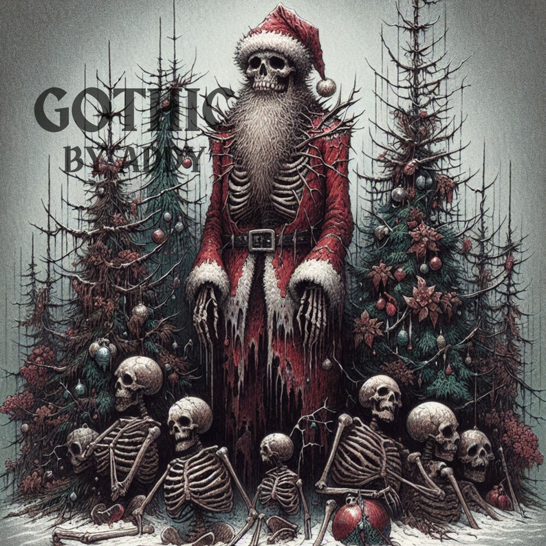 Whimsical Wilted Christmas DIGITAL PRINT - Etsy