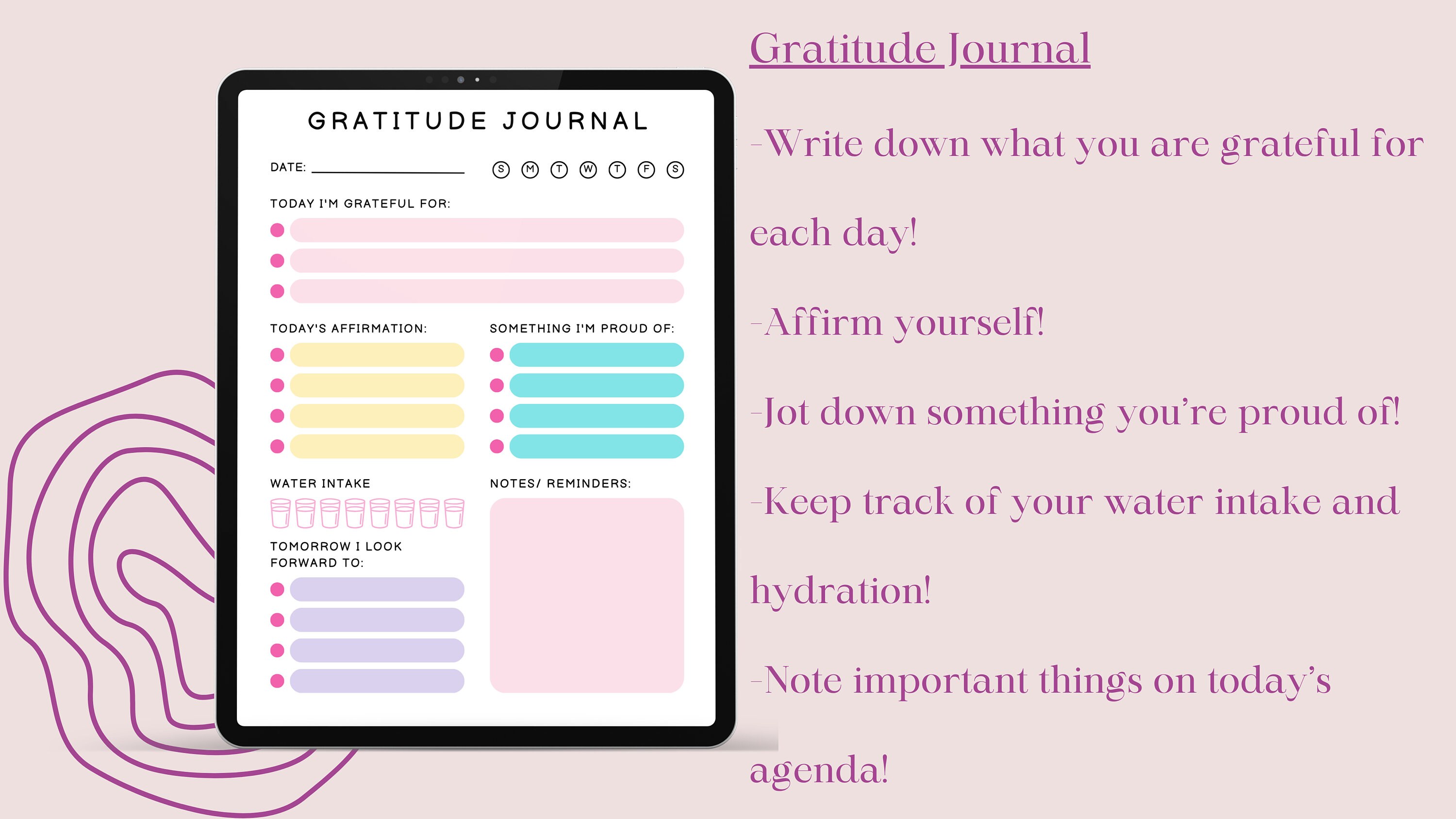 Daily Self Care Planner Vibrant and Colorful Self Care Challenge - Etsy
