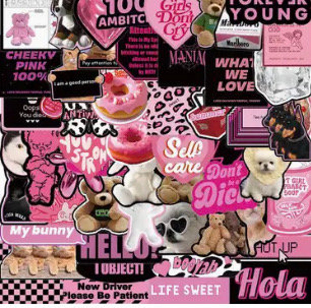 Pink Mini Stickers - Etsy