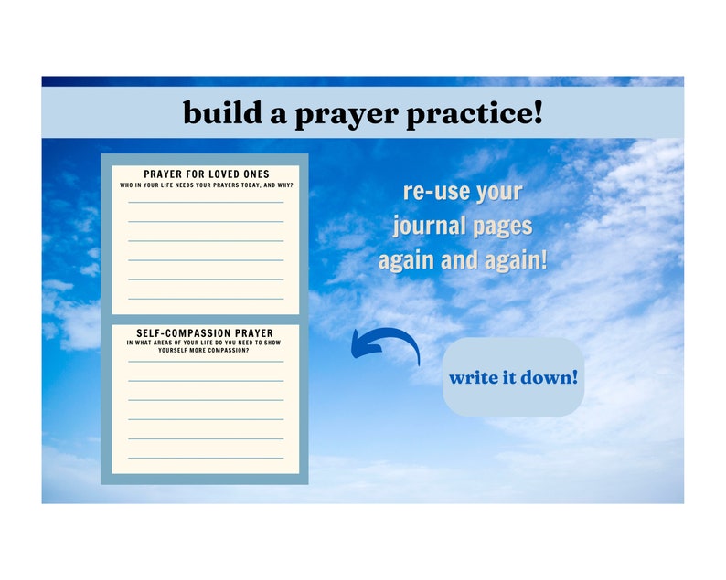 Printable Daily Prayer Journal | Prayer Journal | Guided Reflection ...