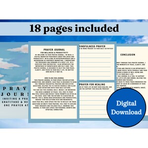 Printable Daily Prayer Journal | Prayer Journal | Guided Reflection ...