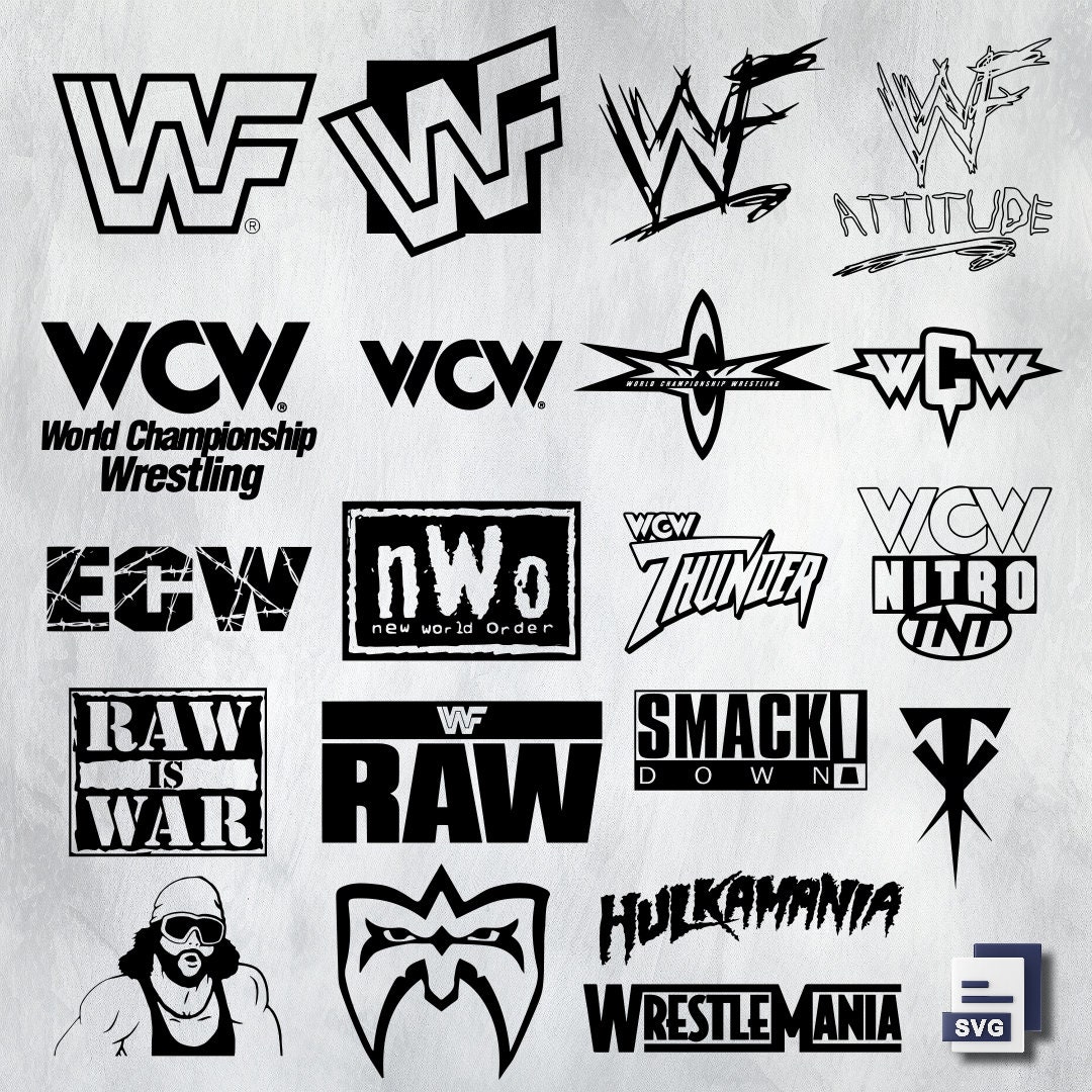 WWE SVG, Wrestling Svg, Wwf Wrestling Logo, Wwe Wrestling Logo ...
