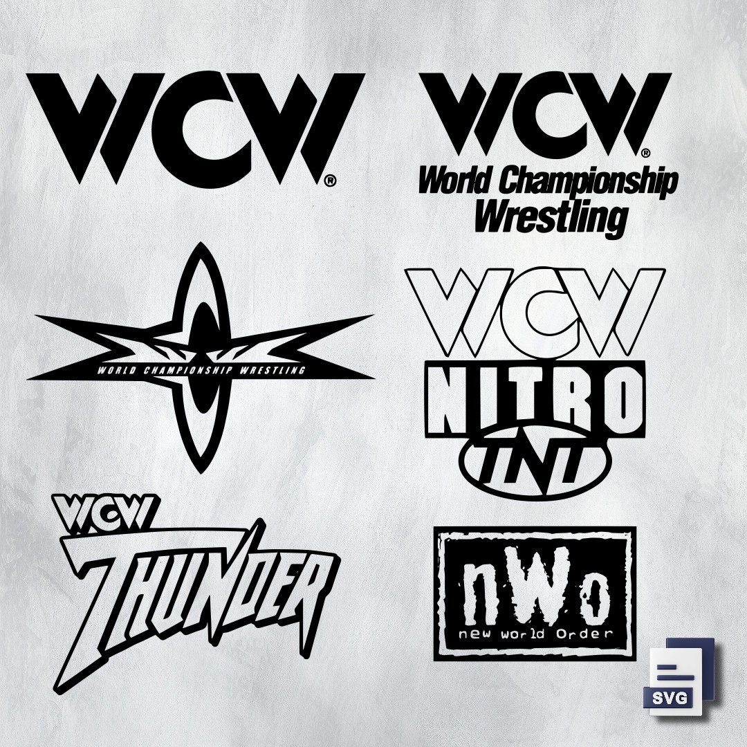 WWE SVG Wrestling Svg WCW Logo Wcw Nitro Logo Wwe - Etsy