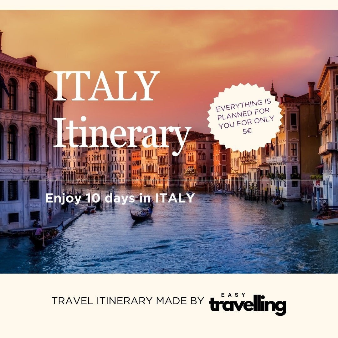 Printable Travel Guide for Italy Travel Itinerary Template Italy Travel ...