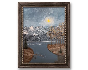 16x20 Acrylic Painting the Lonely Forest - Etsy