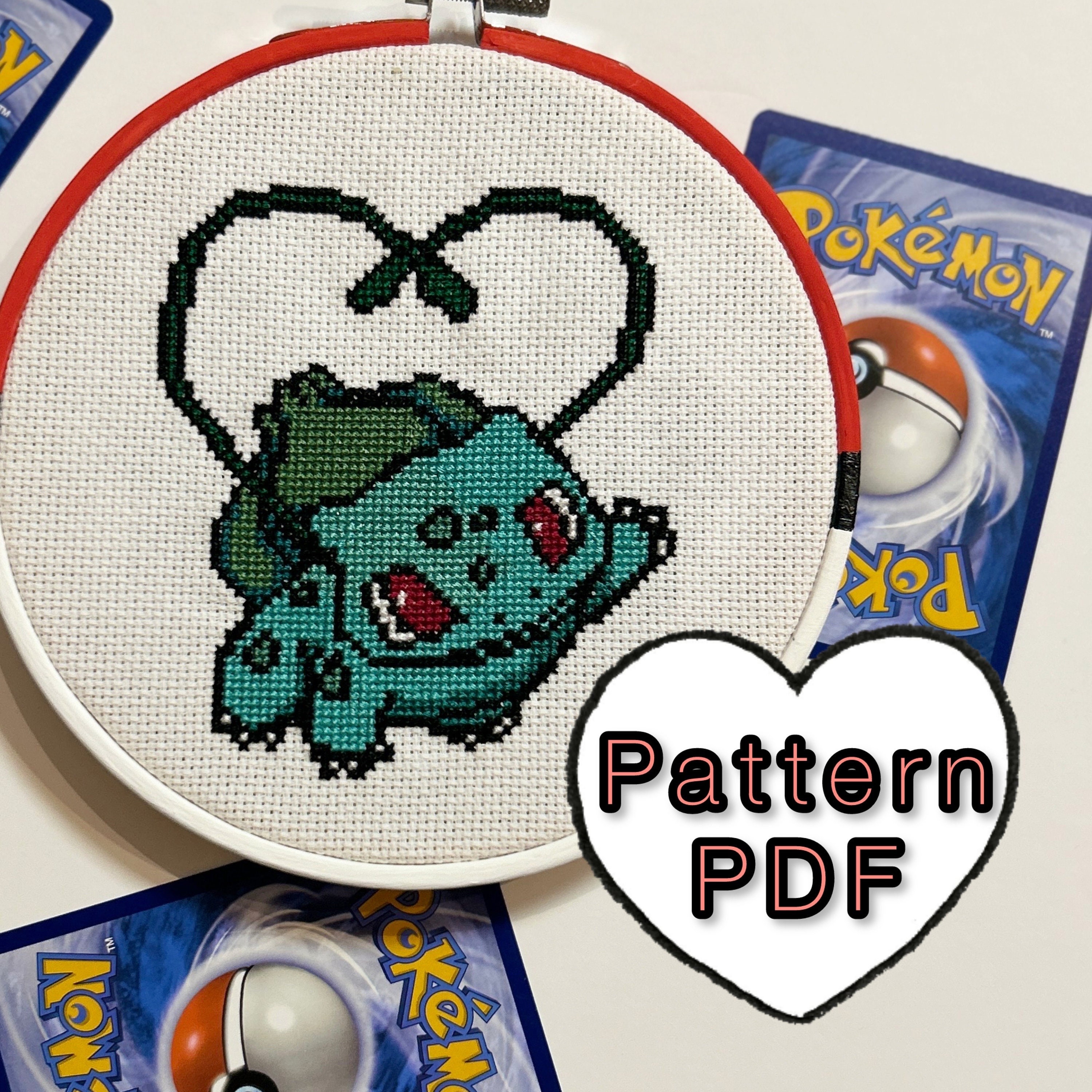 Bulbasaur Cross Stitch Pattern - Pokemon PDF Instant Download - Etsy