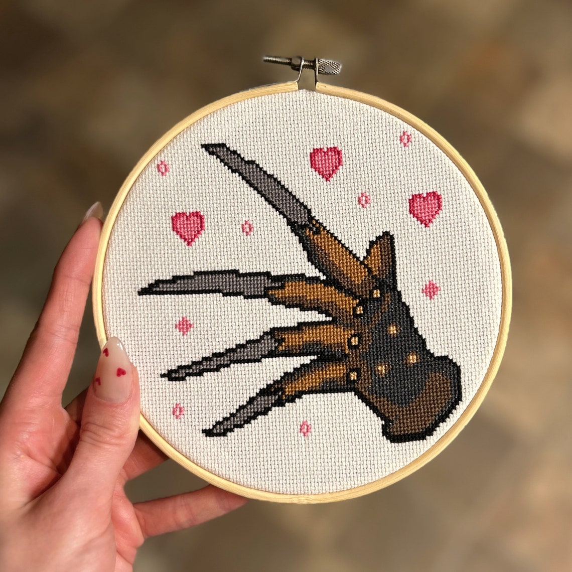 Freddy Krueger Glove Cross Stitch Pattern - Nightmare on Elm Street ...