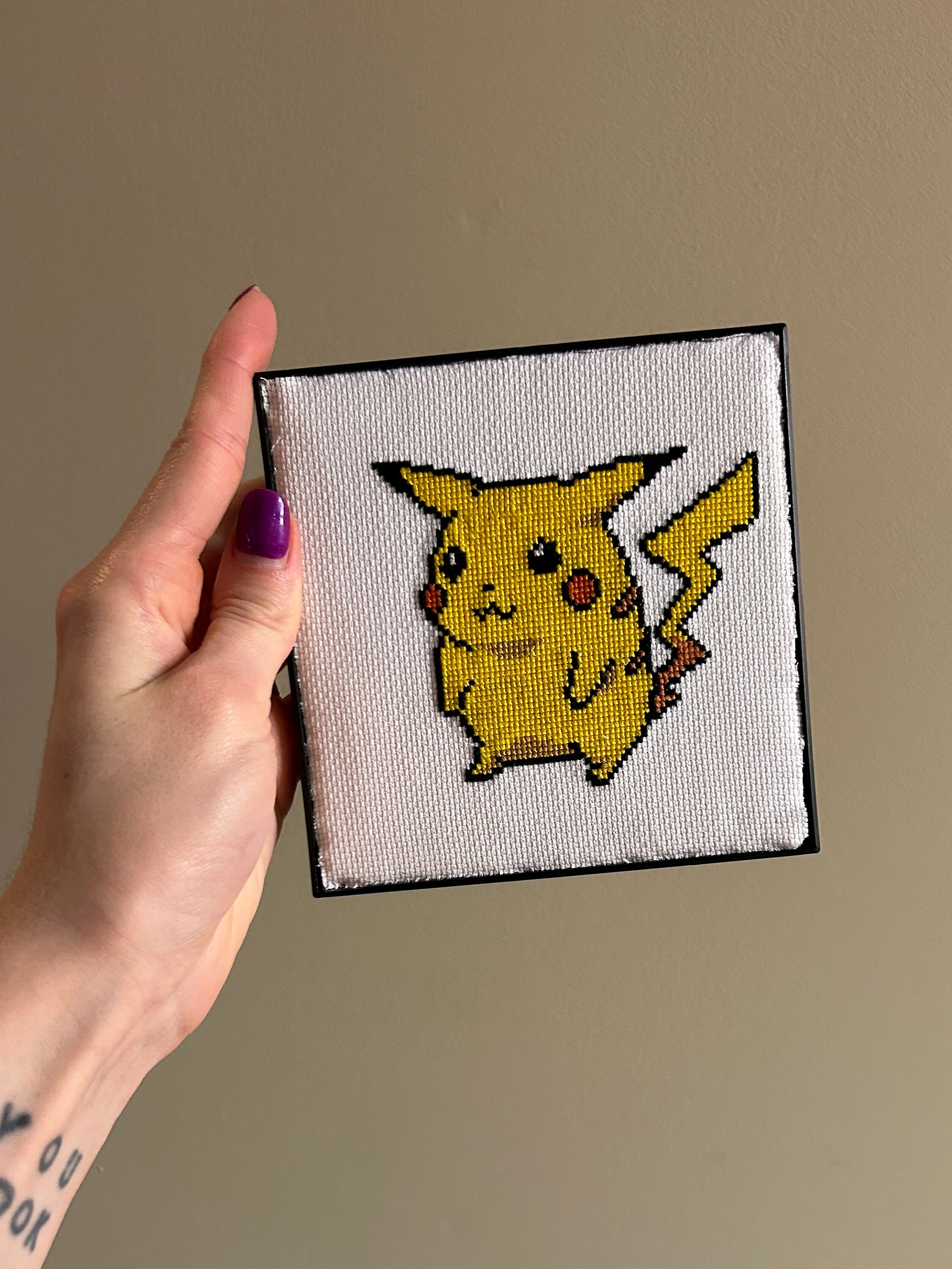 Pikachu Cross Stitch PDF Pattern - Download - Etsy
