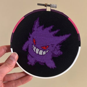 Gengar Cross Stitch Pattern - Instant Download Pokemon PDF - Etsy
