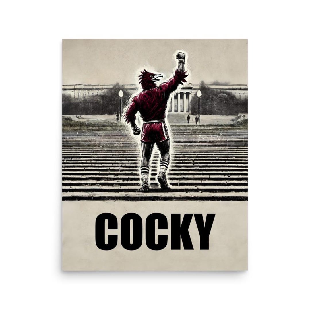 Cocky Poster - Gamecock Wall Art - Etsy