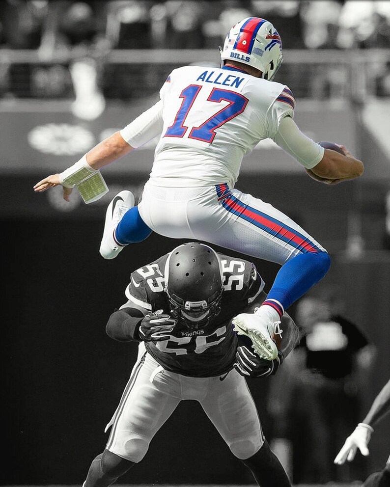 Josh Allen Inspired Poster PNG, Football Poster, Josh Allen Print - Etsy