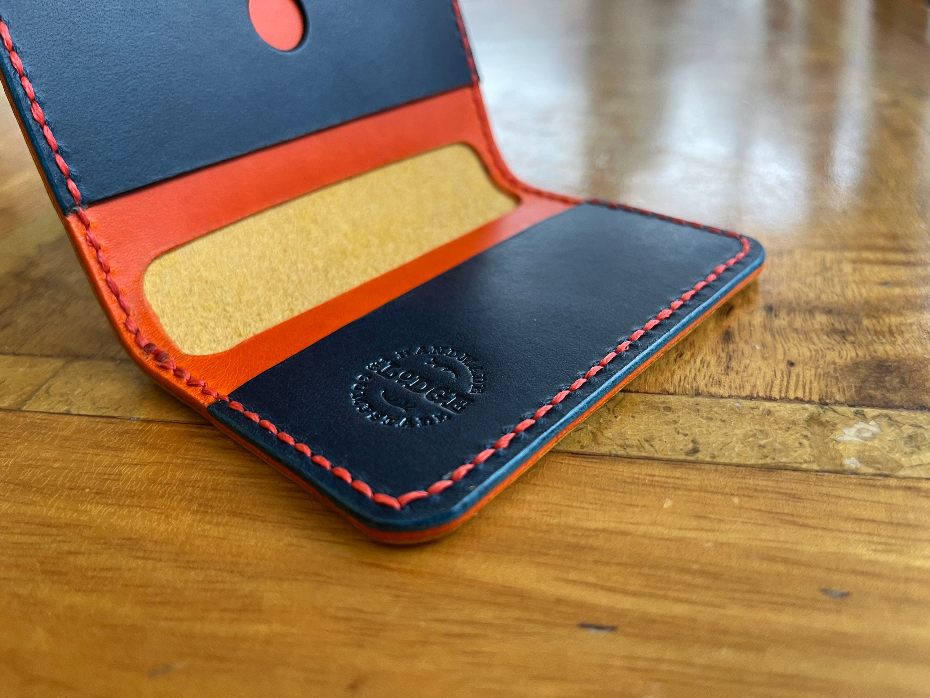 4-slot Folding Leather Wallet Harlequin Edition - Etsy